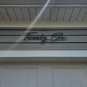 Script Address Sign ,script House Numbers, Custom House Numbers Sign ...