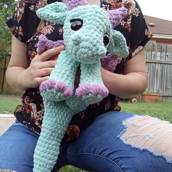 Cato the Dragon Snuggler/lovey Amigurumi Crochet Pattern - Etsy