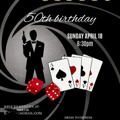 Surprise Birthday Invite Spy Secret Agent Invitation INSTANT DOWNLOAD ...