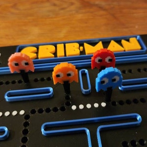 Ms Crib-man Arcade Cribbage Board - Etsy