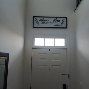 As for Me and My House - Welcome Home Sign - Etsy