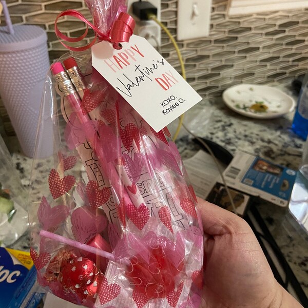 Editable Valentine's Day Gift Tag, Happy Valentine's Day Tag, Valentine ...