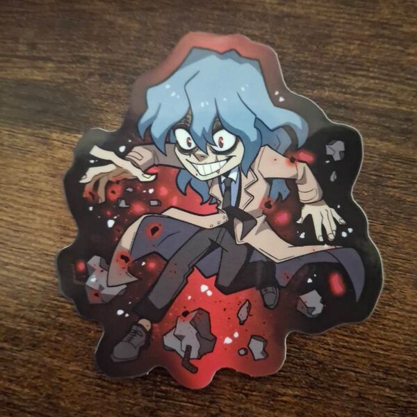 Shigaraki Tomura / Gyutaro Holographic Sticker - Etsy