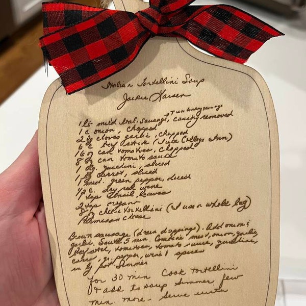 Recipe Magnet Handwritten Engraved Recipes, 5x7 Size - Etsy