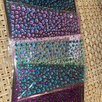 325 2,3,4 and 5mm Self Adhesive Diamante Stick on Rhinestone Gems ...