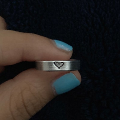 Stamped Rings - Etsy