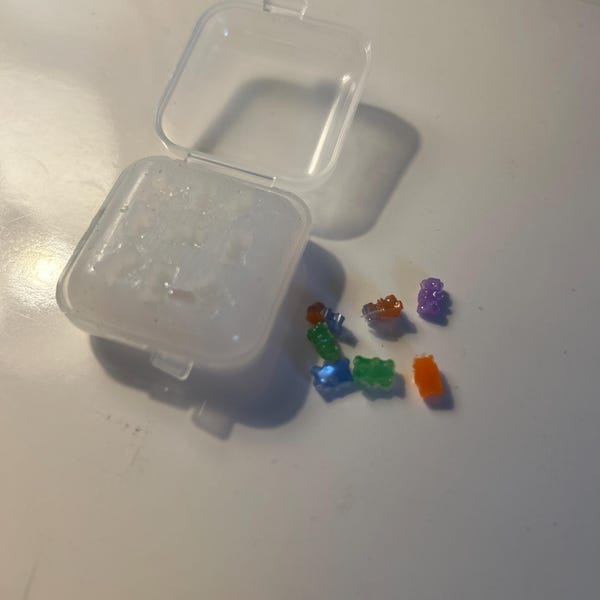 Teeny Tiny Gummy Bears Silicone Mold Smallest Candy Out There 1:6 Scale ...