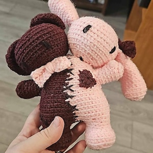Crochet Pattern Two Headed Plushie, Bunny, Bear, Halloween, Kawaii ...