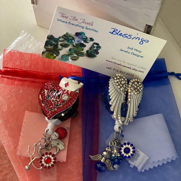 Butterfly Snap Button Lanyard Beaded Breakaway Lanyard, ID Lanyard ...