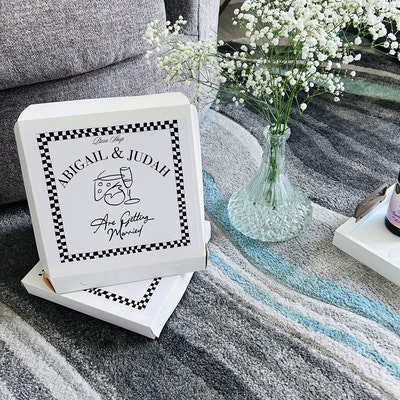 Personalized Party Pizza Box Template, Digital Pizza Party Custom Pizza ...