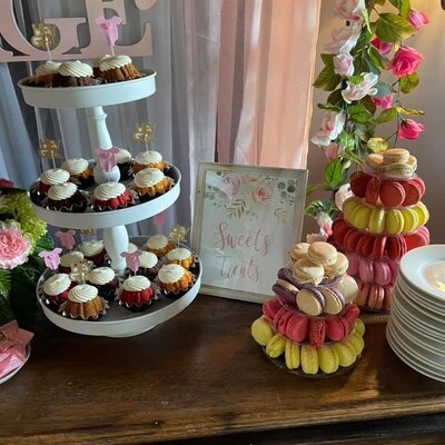 Sweets & Treats Sign, Printable Desserts Sign, Blush Pink Floral, Boho ...