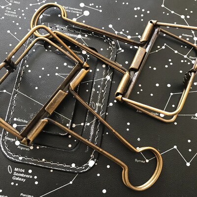 Vintage Bronze Skeleton Paper Clips, 3 Sizes Hollow Wire Binder Paper ...
