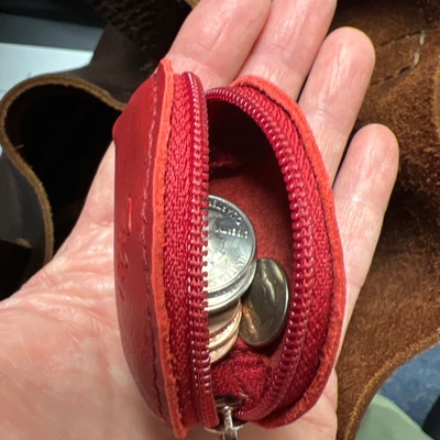 Tiny Leather Coin Purses, Mini Coin Purses, Coin Bags, Tiny Folding ...