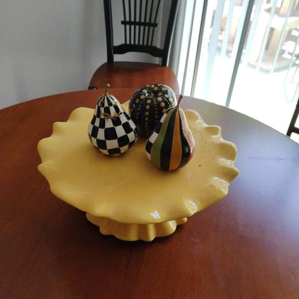 Black and White Checkered Pumpkin Fall Pumpkin Table Centerpiece ...