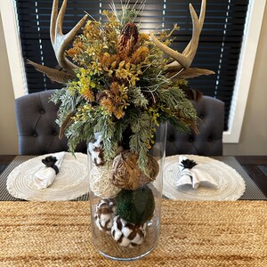 Antler Wreath-western Antler Wreath-western Floral Wreath-skull Wreath ...