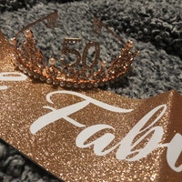 13 Sash and 13 Tiara for 13th Birthday Decorations for Girls, Happy ...