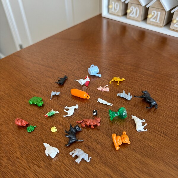 Vintage Miniature Trinkets • Tiny Plastic Toys for Advent Calendars ...