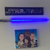 Horizontal Lightsaber Wall Mount, Lightsaber Mount - Etsy