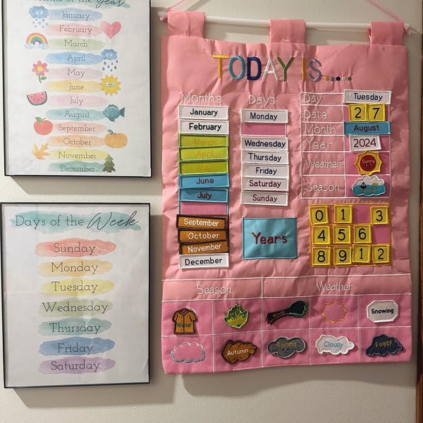 Weekly Focus Chart Digital Download, Preschool Chart, Homeschool Chart ...