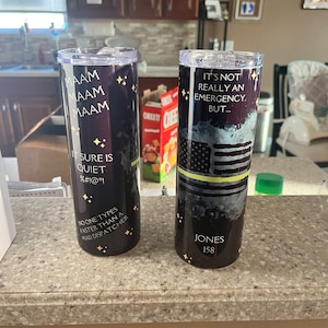 Dispatch Tumbler, 20 Oz Skinny Tumbler, Dispatch Gift, 911, Funny ...