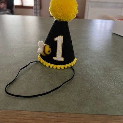 Bumble Bee Birthday Hat Bee Birthday Hat Bee Day Birthday - Etsy