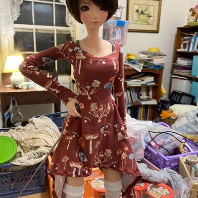Irregular Hem Dress PATTERN for Smart Doll. Step by Step Tutorial. Doll ...