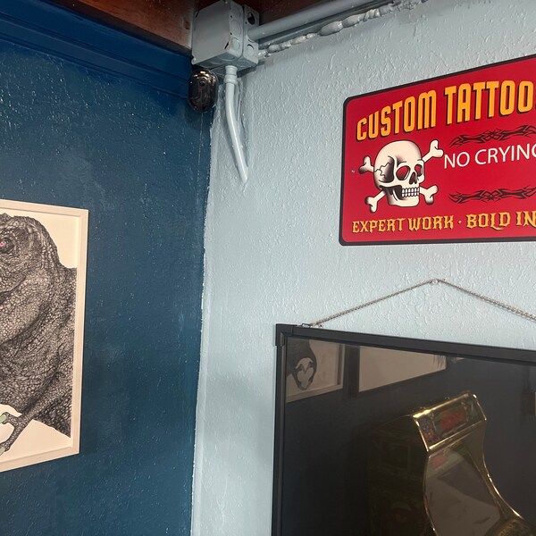 Custom Tattoo Sign, Custom Skin Ink, Funny Tats, Tattoo Shop Sign ...