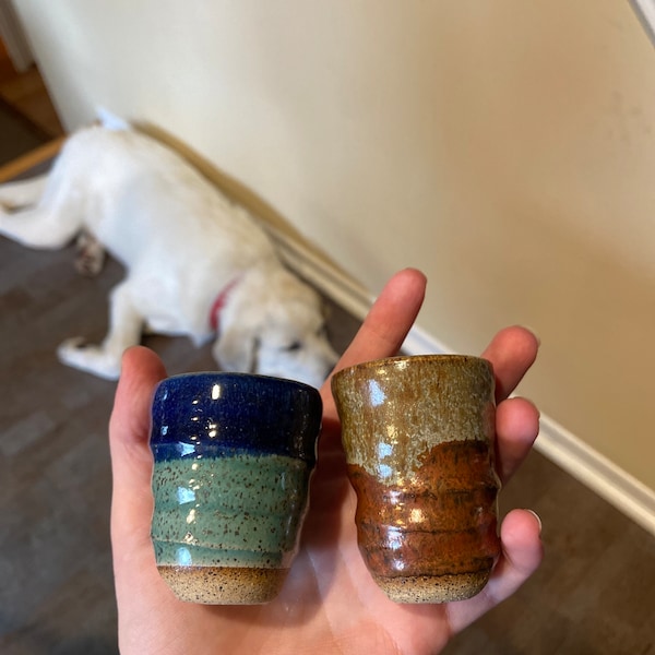 Handmade Speckled Ceramic Shot Glass – Wheel Thrown Pottery - Etsy