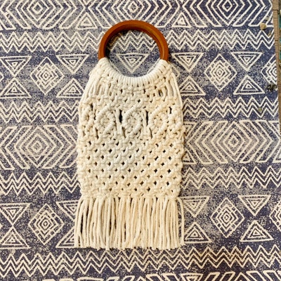 DIY Macrame Market Bag Pattern With Instructional Pictures, Macrame ...