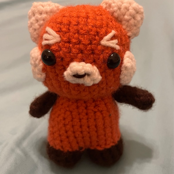 The Red Panda Fur Baby Crochet Pattern | Amigurumi | Red Panda Plushie ...