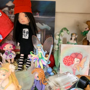 Mini Man Rag Doll, Fabric Bearded Man Doll, Man Beard Doll,handmade ...