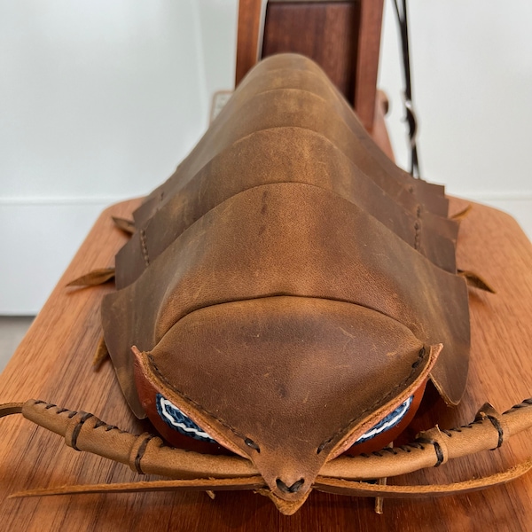 Leather Isopod Sling Bag PDF Pattern: Giant Bathynomus Design (SVG, DXF ...
