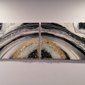 20x48 Blush Pink Geode Epoxy Artwork / Wall Art / Blush Pink / - Etsy