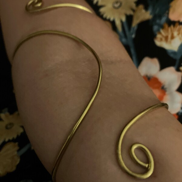 Custom Crystal Chain Arm Cuff | Arm Cuff | Armlet | Bracelet | Bohemian ...