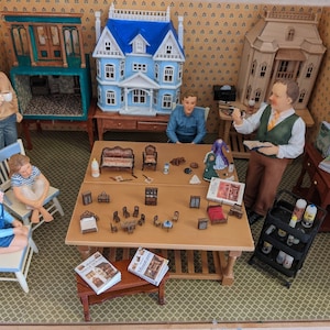 1:48 Scale 1/4 Inch Scale Dollhouse Miniature-red Wine on a - Etsy