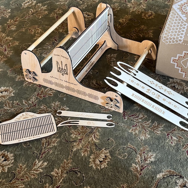 Rigid Heddle Table Loom: Personalized Weaving Kit for Beginners - Etsy