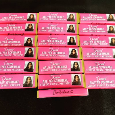 Custom Gum Wrapper Party Printable Label Gum Wrappers Printable ...