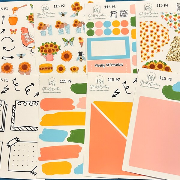 Floral Ephemera Stickers and Papers Bundle rouge - Etsy