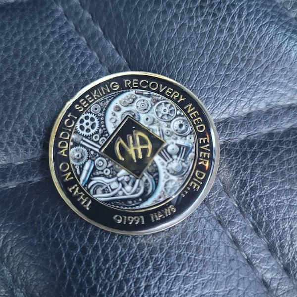 Custom 12-step Medallion | Personalized Clean Time Token| Ying Yang ...