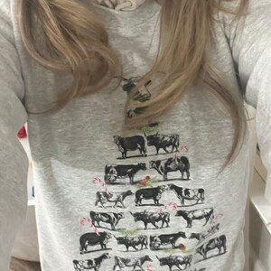 Christmas Cow Shirt,cow Lovers Shirt Gift for Cow Lovers,cow Gifts for ...