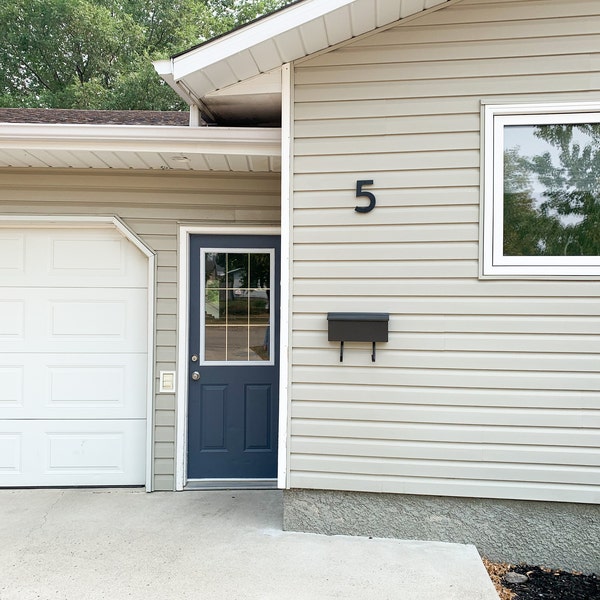 CLASSIC MODERN House Numbers, Black Front Door Numbers, 8 and 12 Inch ...