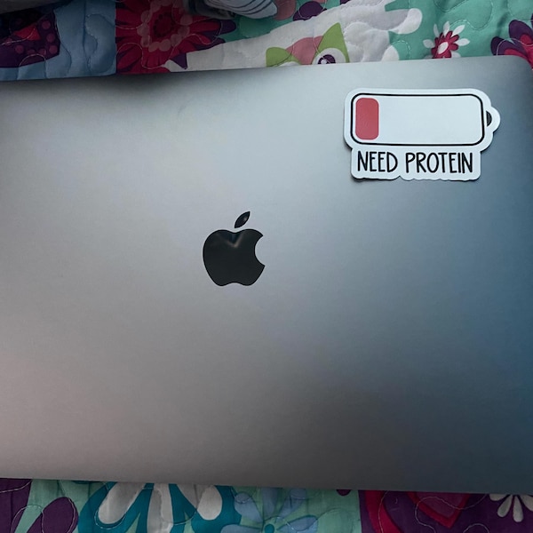 Need Protein Gym Sticker, Funny Gym Motivational Workout Laptop Decals ...