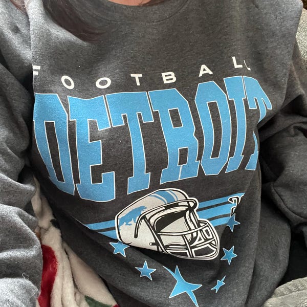 Detroit Football Shirt, Sunday Football, Detroit Football Sweatshirt ...