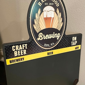 Custom Beer Menu Board Chalkboard Personalized Menu Board Tap House ...