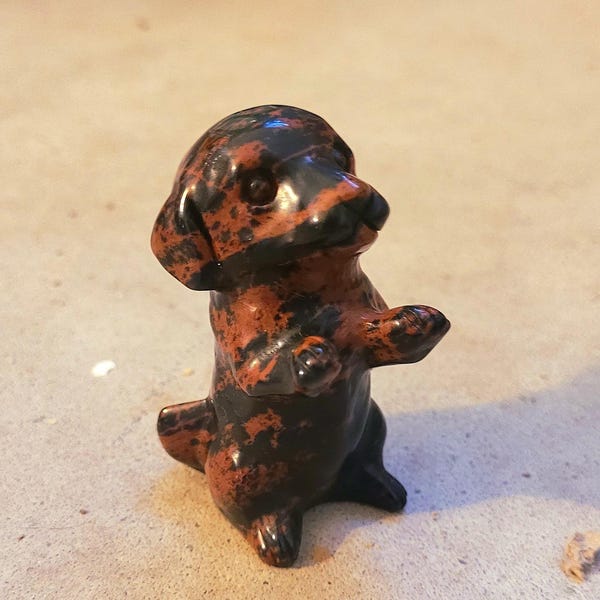 2.3'' Natural Crystal Dogs, Hand Carved Puppy Sculptures, Crystal ...