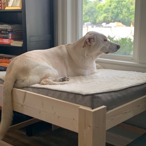 Unfinished Wood Dog Bed Platform the "sophie" to Hold Your Dog Bed ...