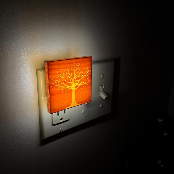 Tree Night Light, Bonsai, Rustic Decor, Tree of Life - Etsy