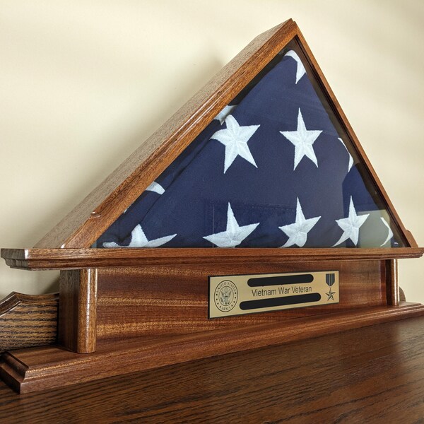 US Flag and Certificate Display Case, Marine Corps Shadow Box, Navy ...