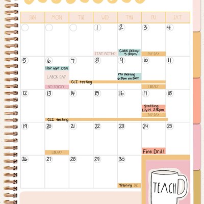 Teacher Digital Planner for Goodnotes Notability Noteshelf Xodo Planner ...