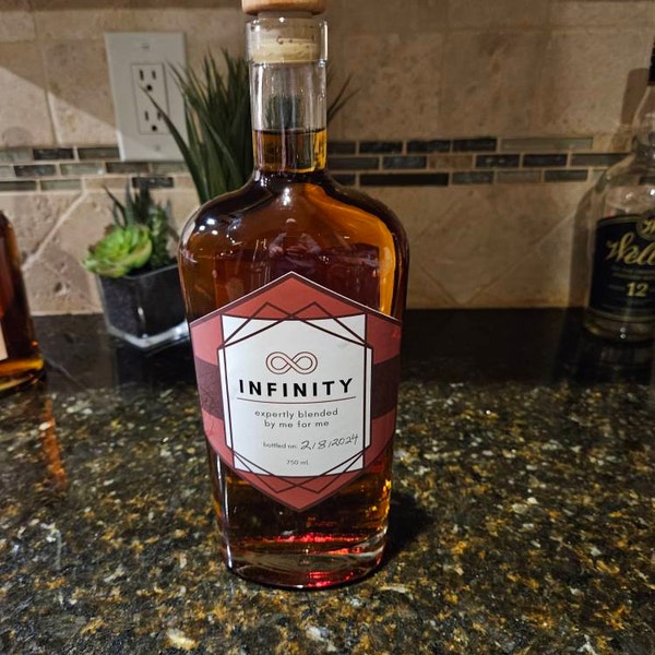 Infinity Bottle Label, Larceny Inspired, Bourbon Whiskey updated for ...